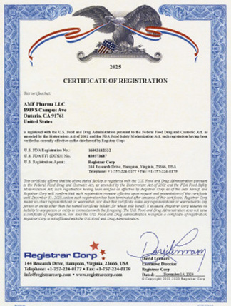 A OTC Drug Manufacturer | cGMP OEM - AMF Pharma